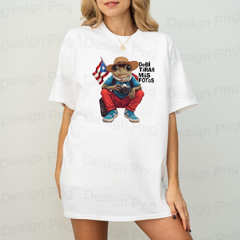 Debí Tirar Más Fotos Frog Meme PNG, Puerto Rico Flag Travel Photography ...