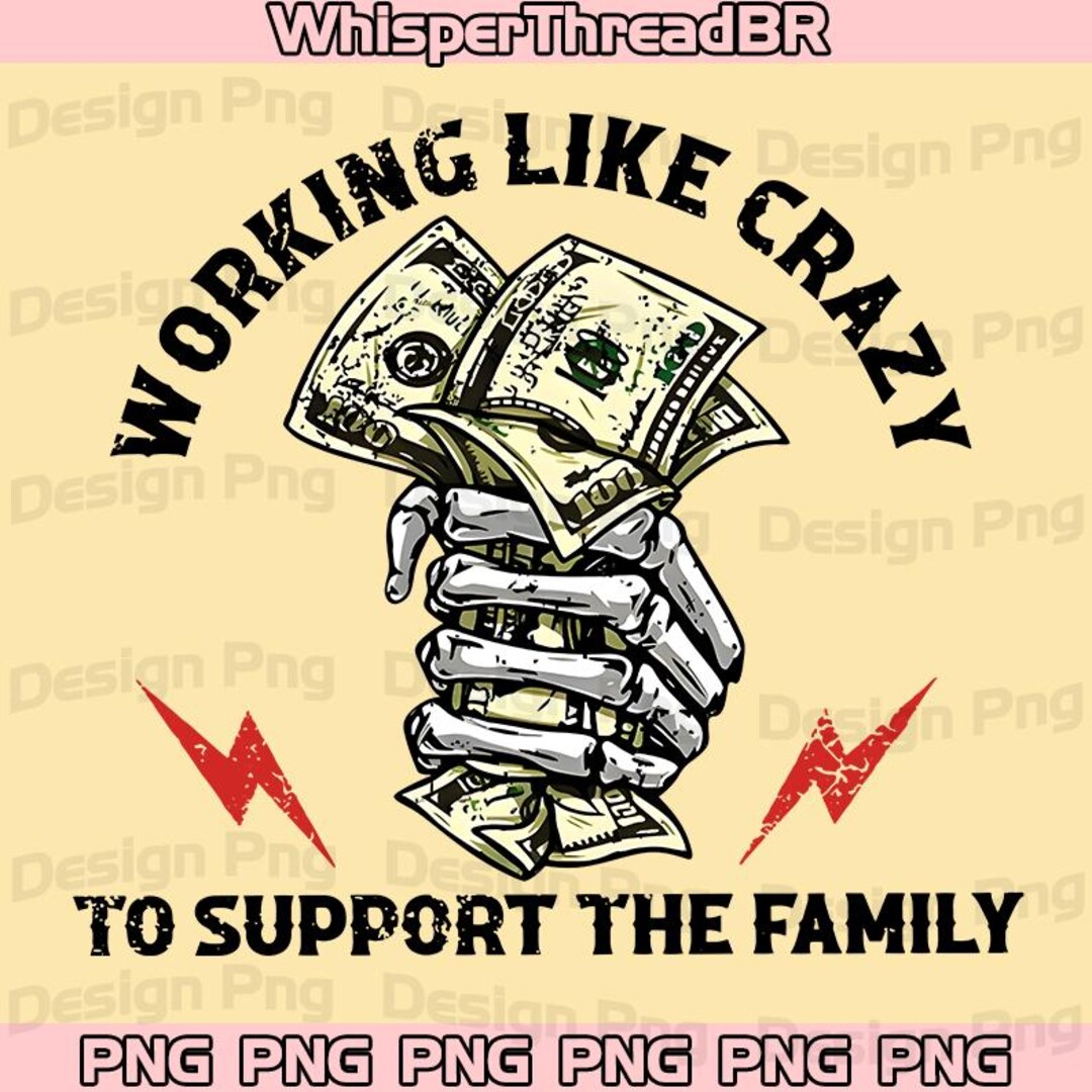 Working Like Crazy PNG, Skeleton Hand Money Clipart, Hustle Grind ...