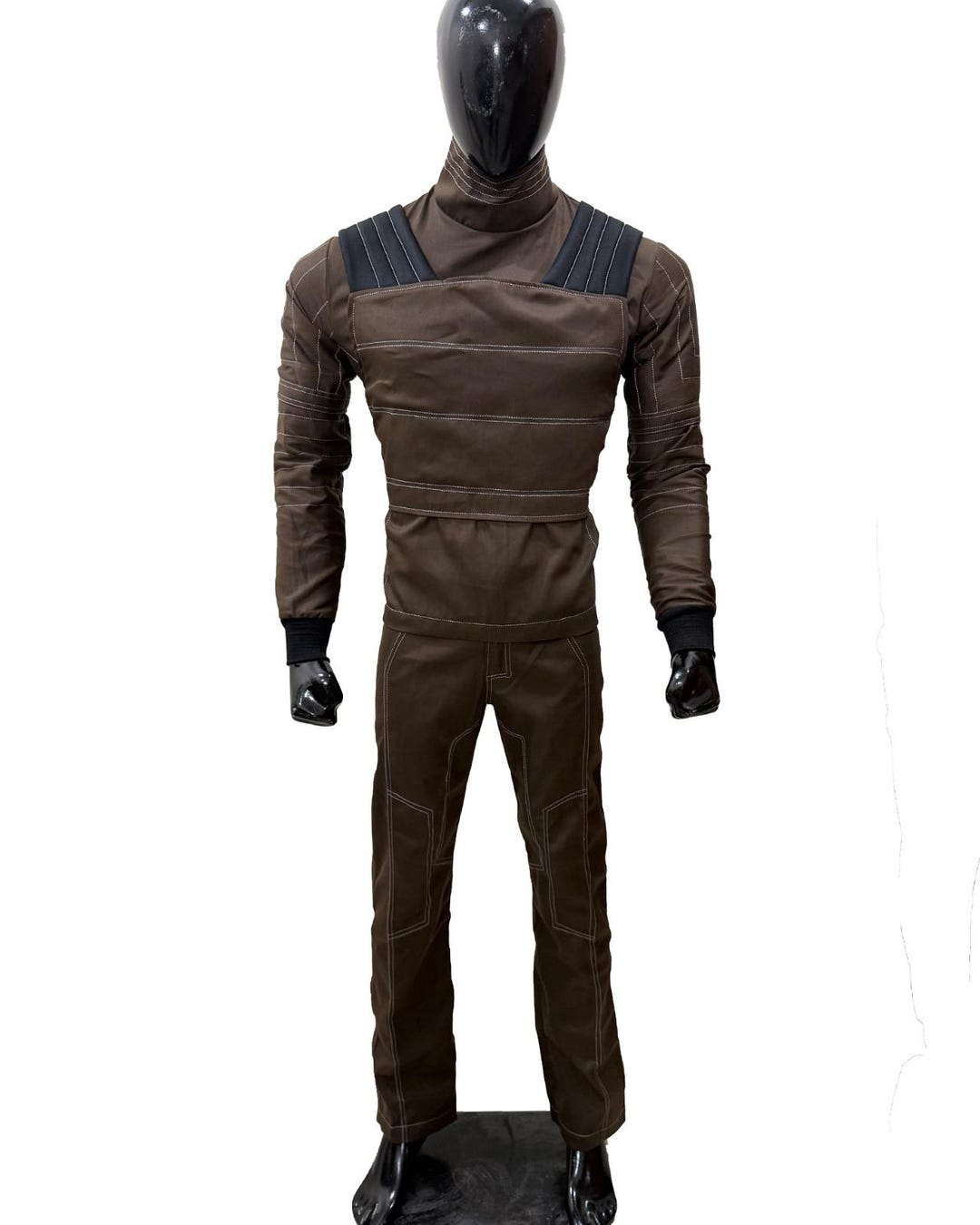Mandalorian Star War Beskar Din Djari Brown 3 Piece Bounty Hunter ...