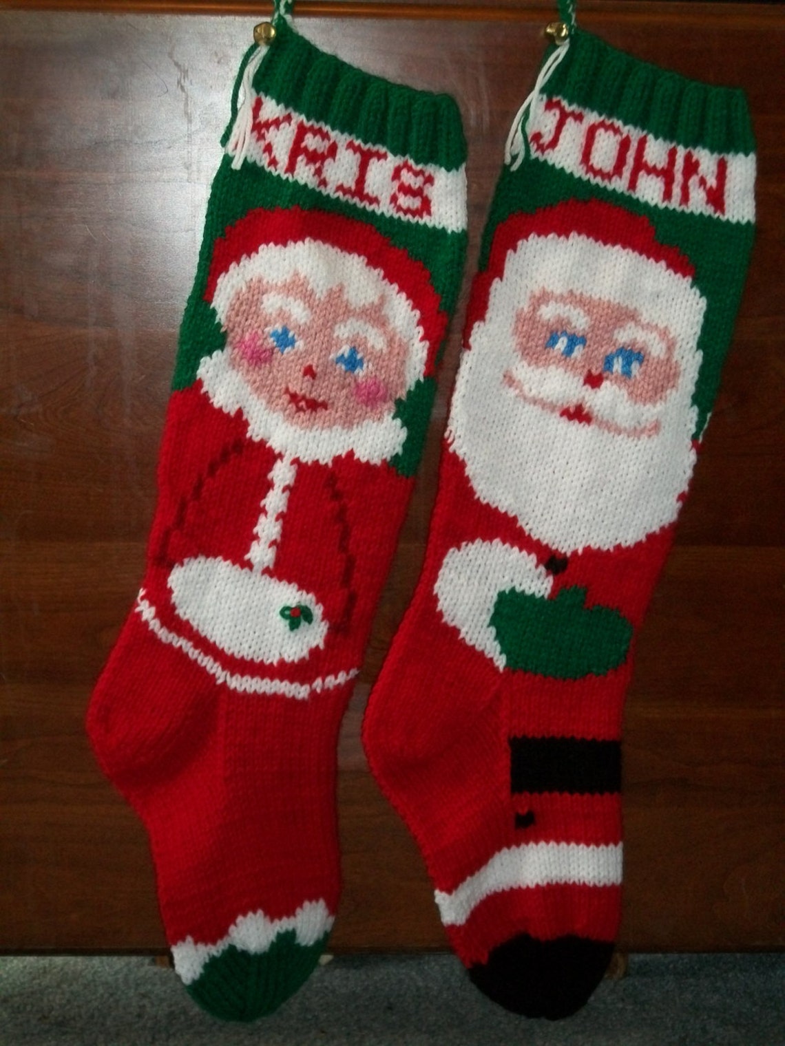 PRINTED Pattern Only Hand Knitted Mrs. Claus Christmas - Etsy