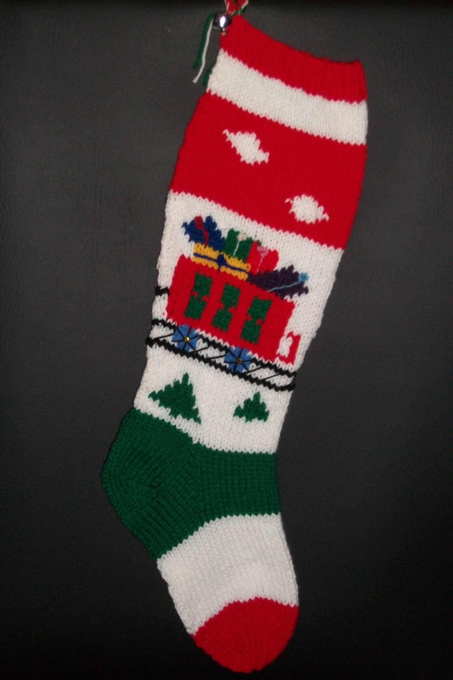 PDF Pattern Only Hand Knitted Santa on a Train Christmas - Etsy