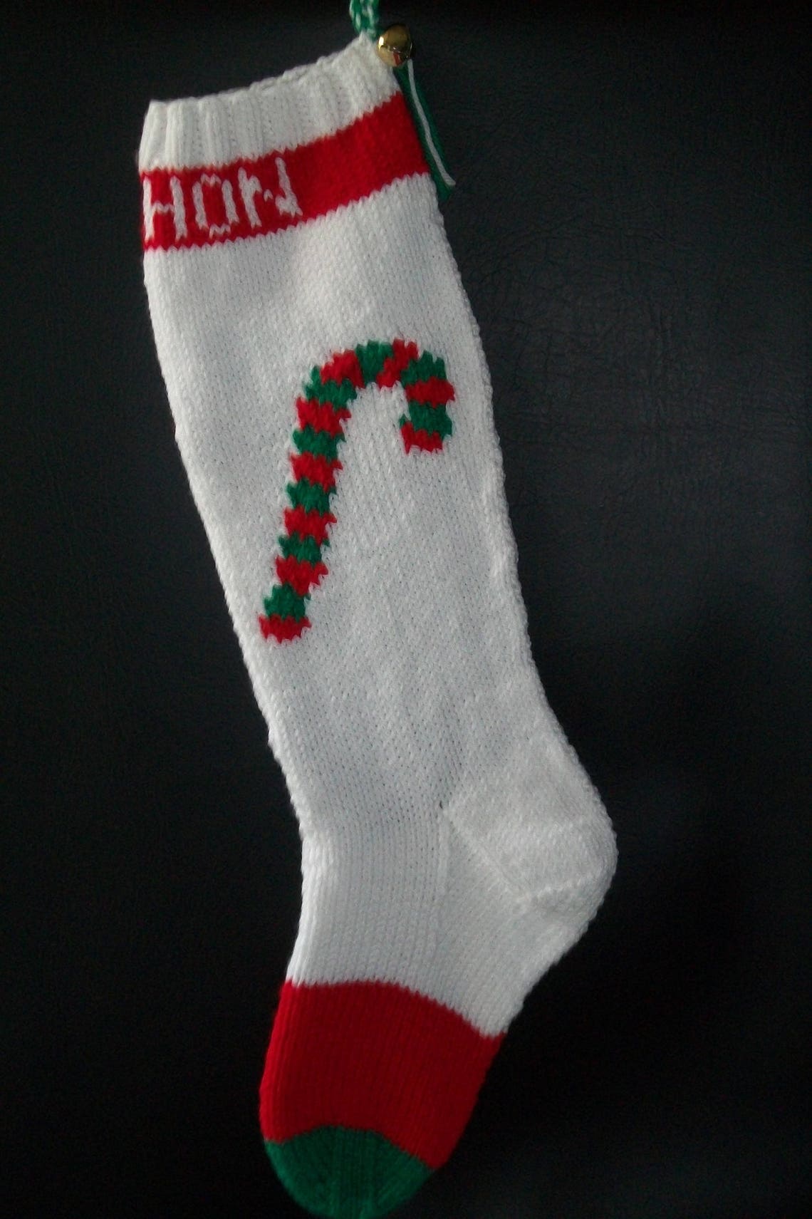 PDF Pattern Only Hand Knitted Green Monster Christmas Stocking - Etsy