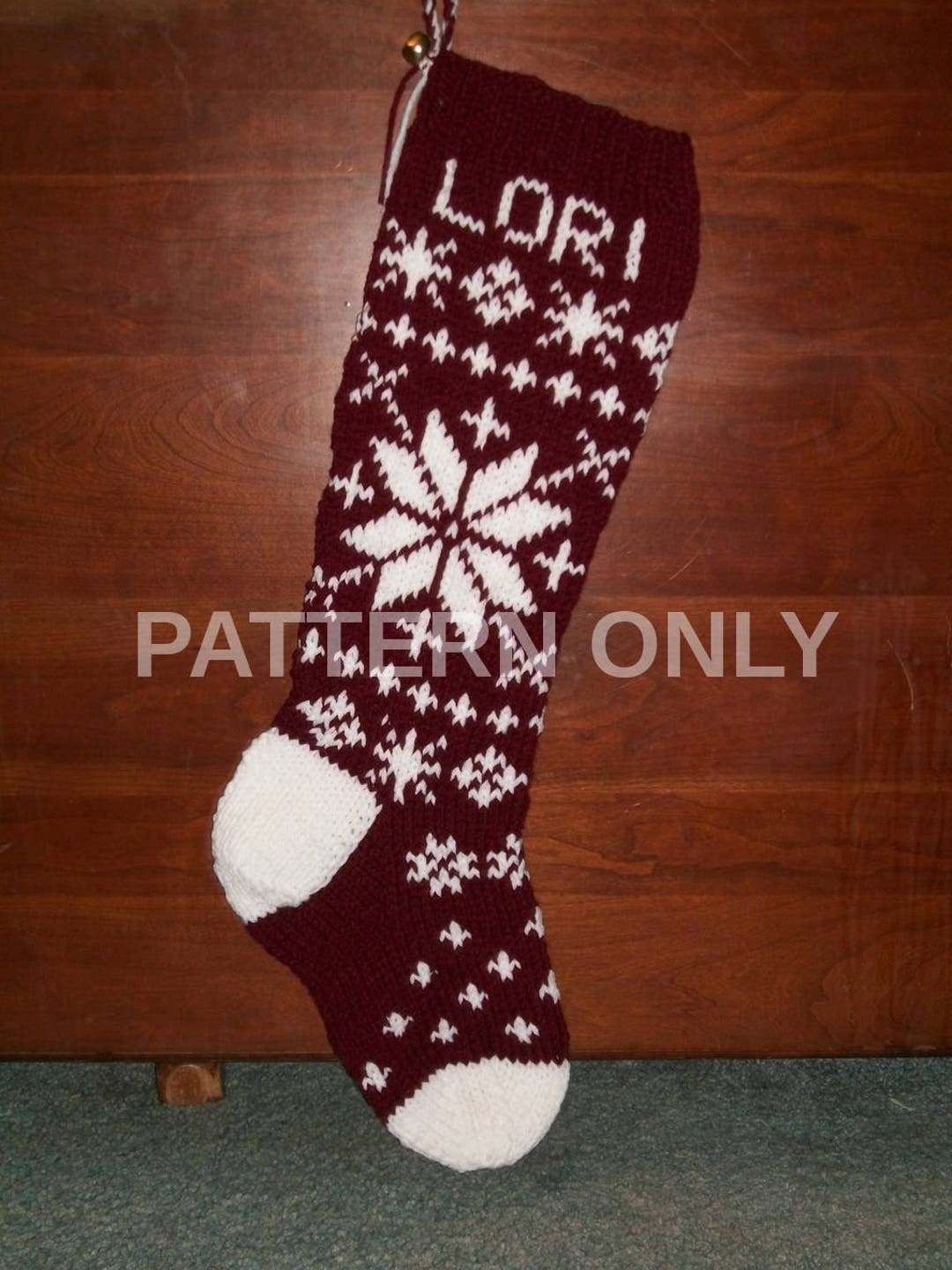 PDF Pattern Only Hand Knitted Snowflake #4 Original Design Christmas ...