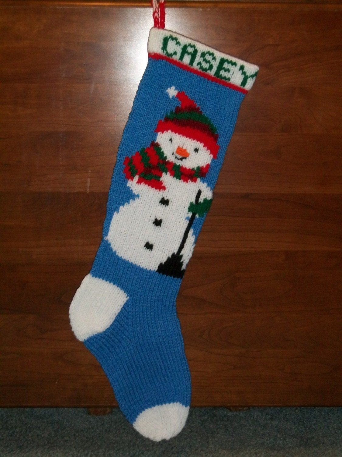 PDF Pattern Only Hand Knitted Snowman With Scarf Christmas | Etsy