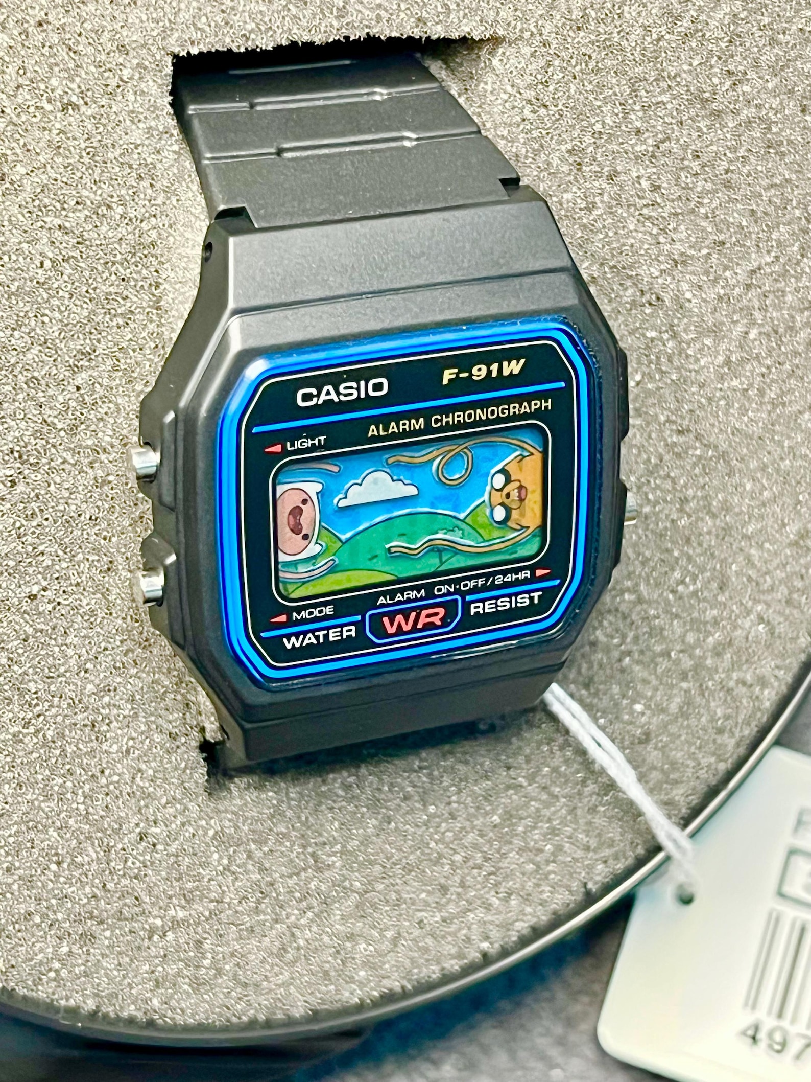 Casio F-91W - “adventure Time” - 3D Paper Crafted Watch - Etsy