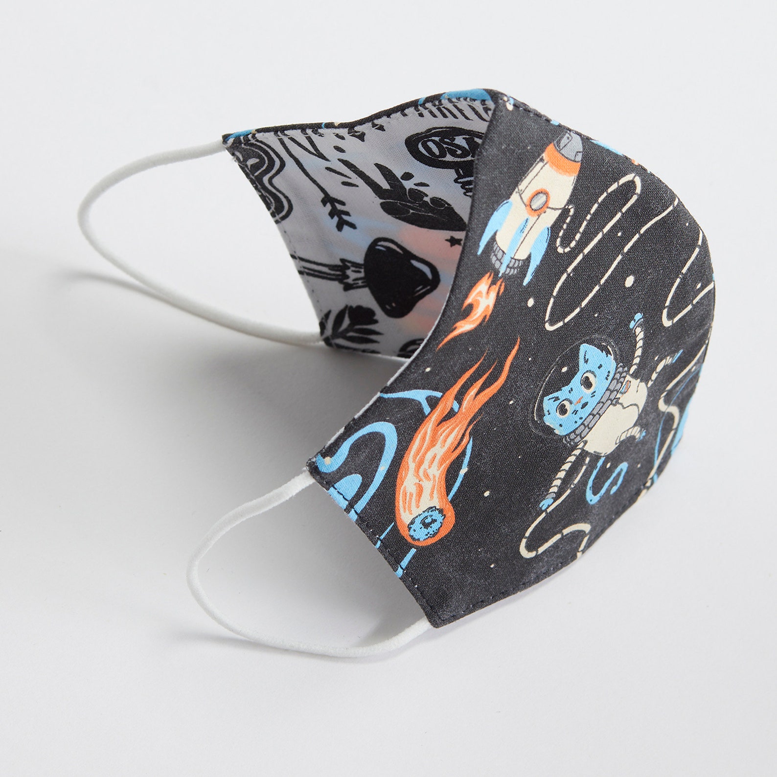 Space Cat Unisex Youth Mask. 100% Kona Cotton Kids Mask for - Etsy