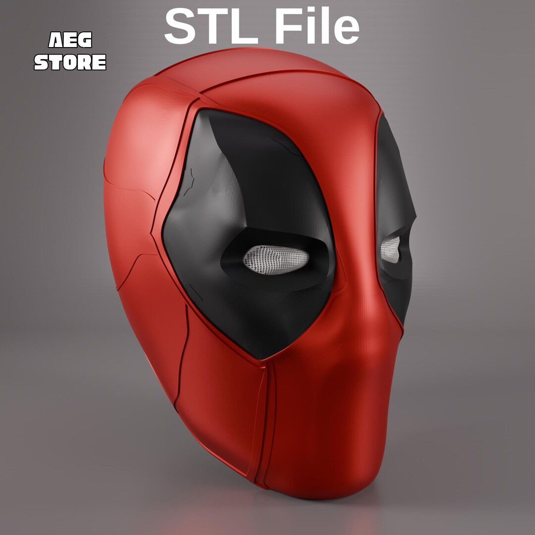 3D Printable Deadpool Mask With Magnetic Connections (STL File) - Etsy