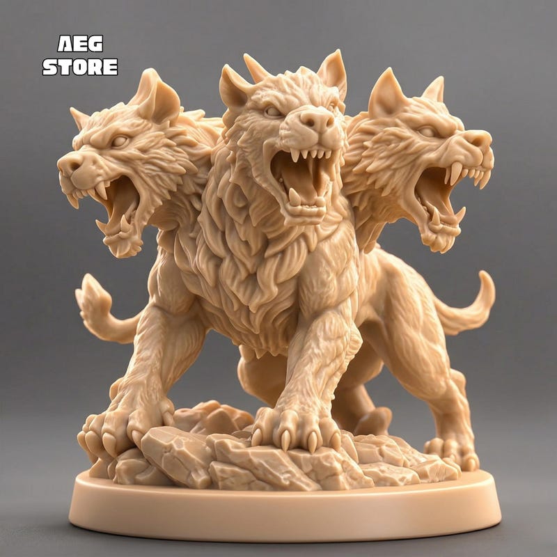 Cerberus Statue Figure - Etsy