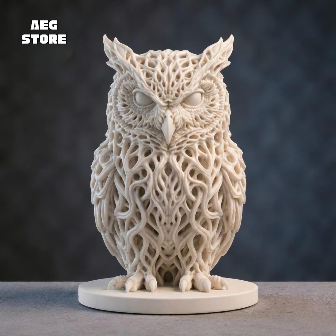 Detailed Owl Bust 3D Model, 3D Printable Statue (STL File) - Etsy