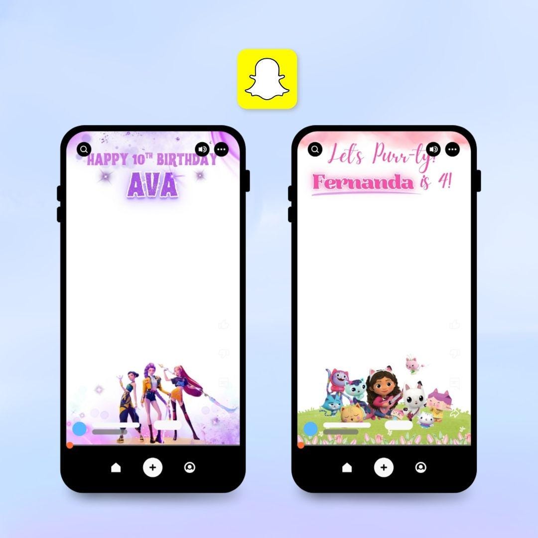 Personalized Birthday Snapchat Filter: Custom Geofilter Design - Etsy