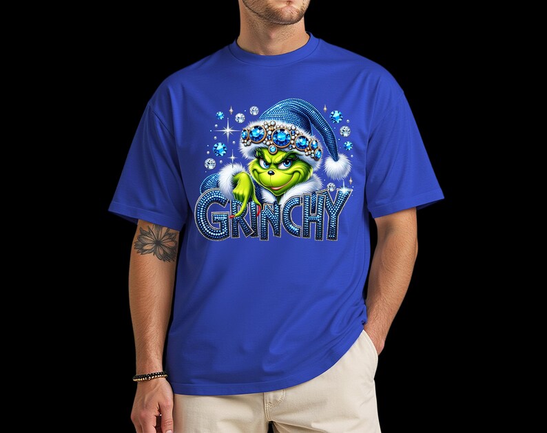 Bling Grinch Christmas Shirts,funny Grinchy Holiday Shirts,sparkle ...