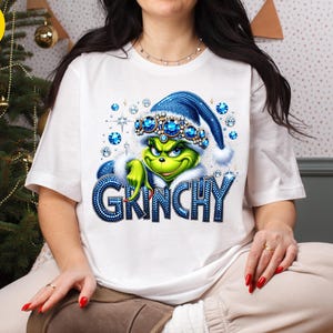Grinch Blue Theme Shirt - Etsy