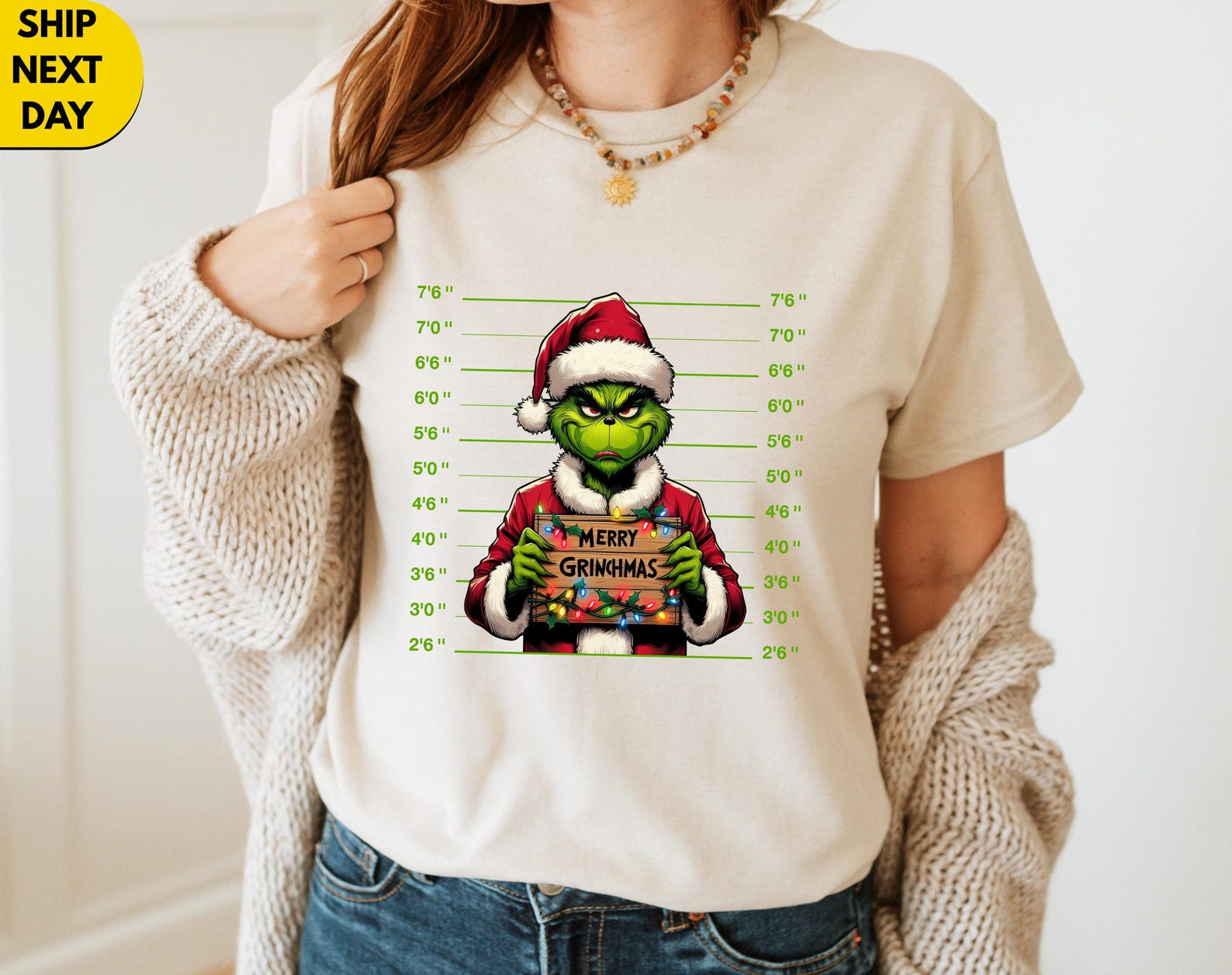 Funny Merry Grinchmas Shirt,christmas Mugshot Shirt,grinch Family Xmas ...