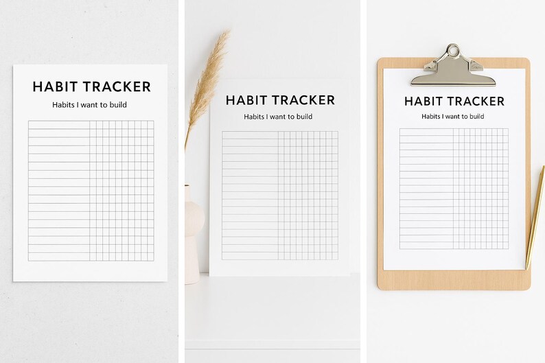 Habit Tracker Printable - Etsy