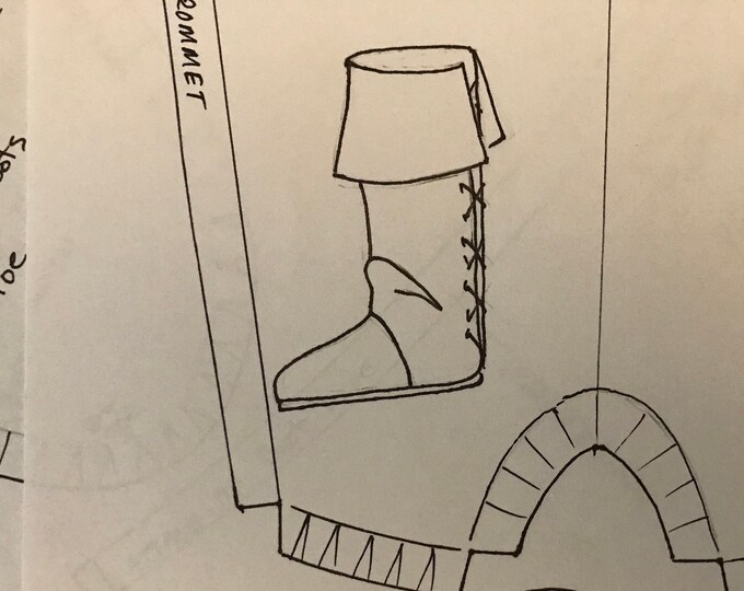 EID Pirate Boot ADVANCED Paper PATTERN for Bid Dollfie - Etsy