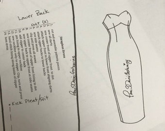 EID Strapless Dress INTERMEDIATE Paper PATTERN for Bid Dollfie | Etsy