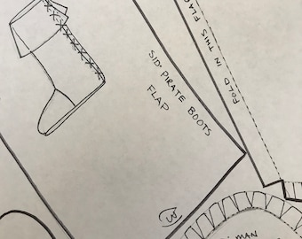 Pirate Boot Pattern - Etsy