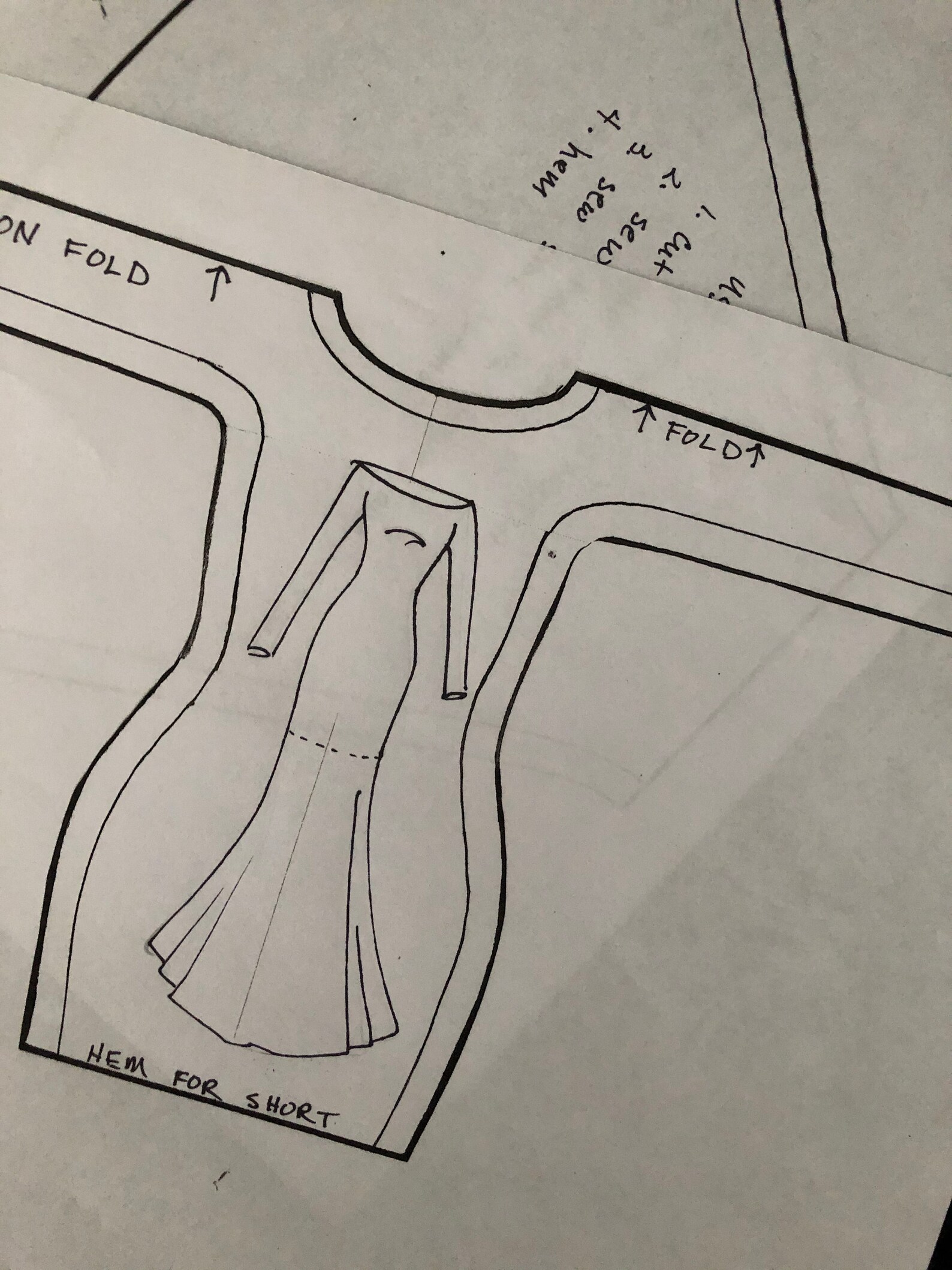 1:6 Scale Gown Dress Shirt EASY Paper PATTERN for Action | Etsy