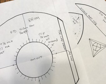 Tricorn Hat Pattern - Etsy