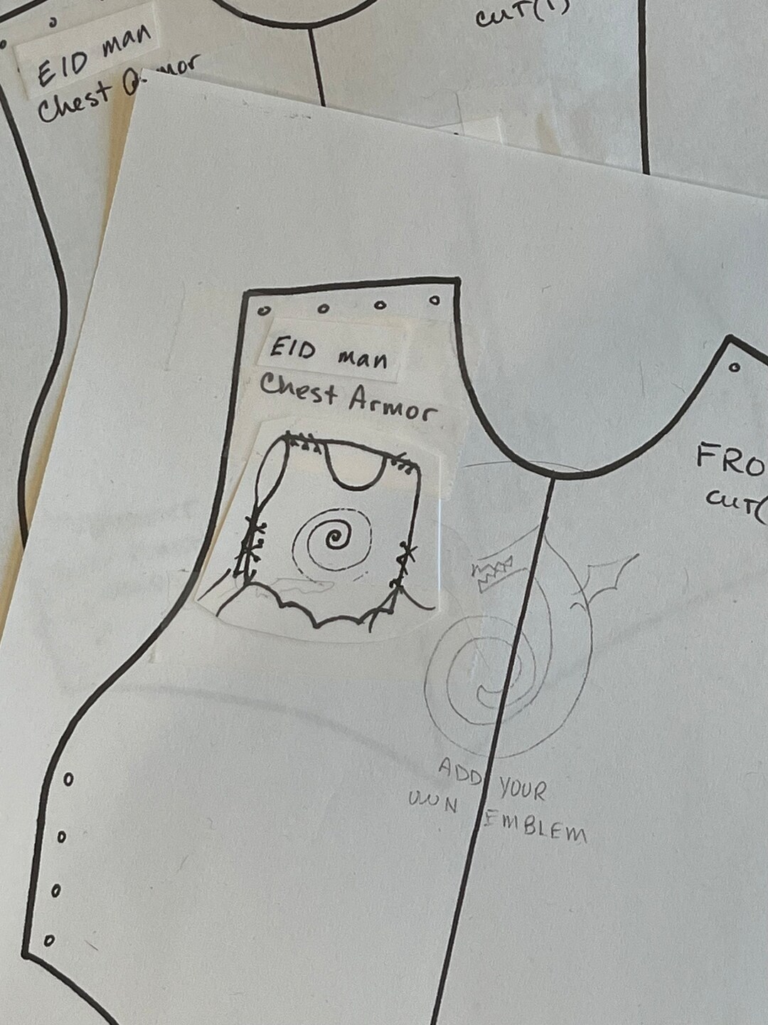 Eid/65cm Chest Armor EASY Paper PATTERN for Bjd Dollfie Boys - Etsy