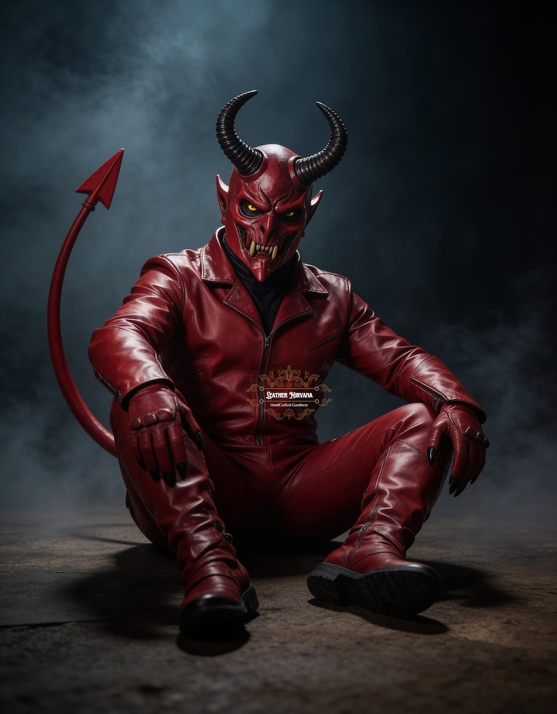 Handmade Red Leather Inferno Costume, Devil Cosplay Outfit - Etsy