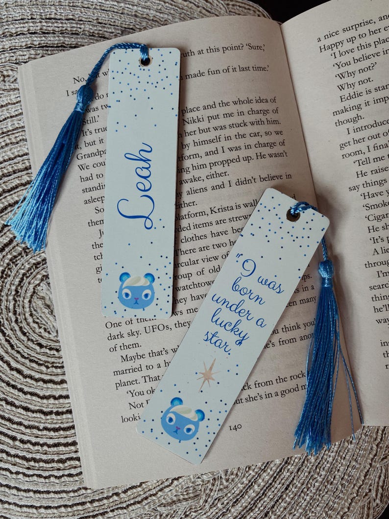 Animal Crossing Personalised Wooden Bookmarks - Celeste, Isabelle ...