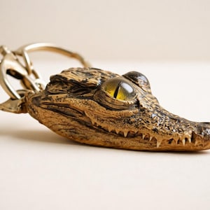 Crocodile Head Keychain - Etsy