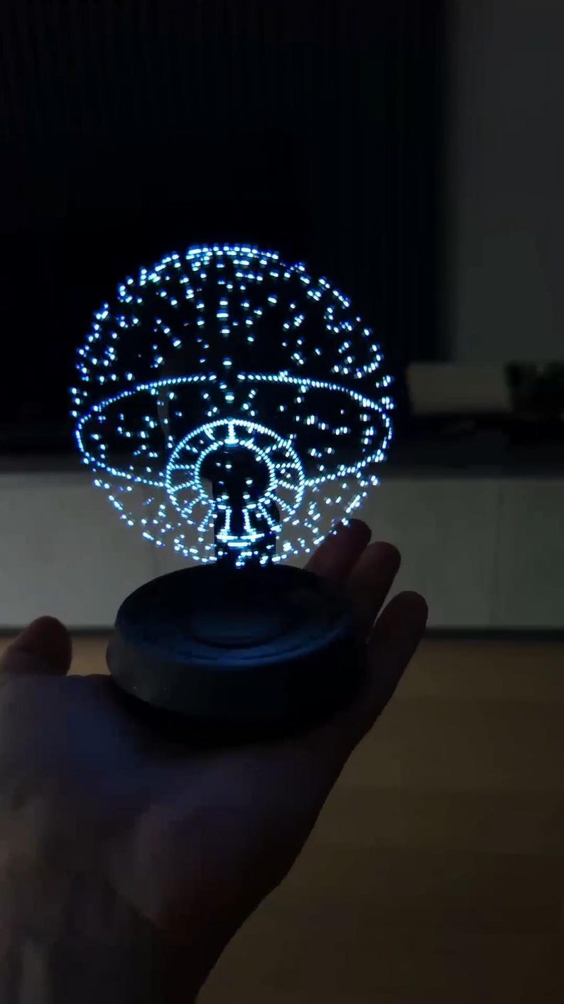 Hologram Puck, LED Fan 3D Display With Animation, Star Wars, Cosplay ...