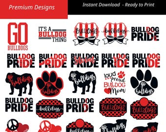 Bulldog Football PNG, Fierce Bulldog Spirit Shirt Design, Bulldog ...