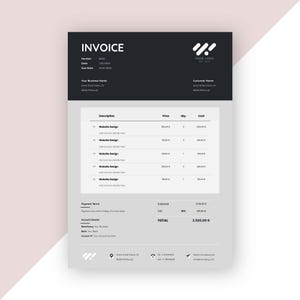 4 Color Google Sheets Invoice Template | Small Business Invoice ...