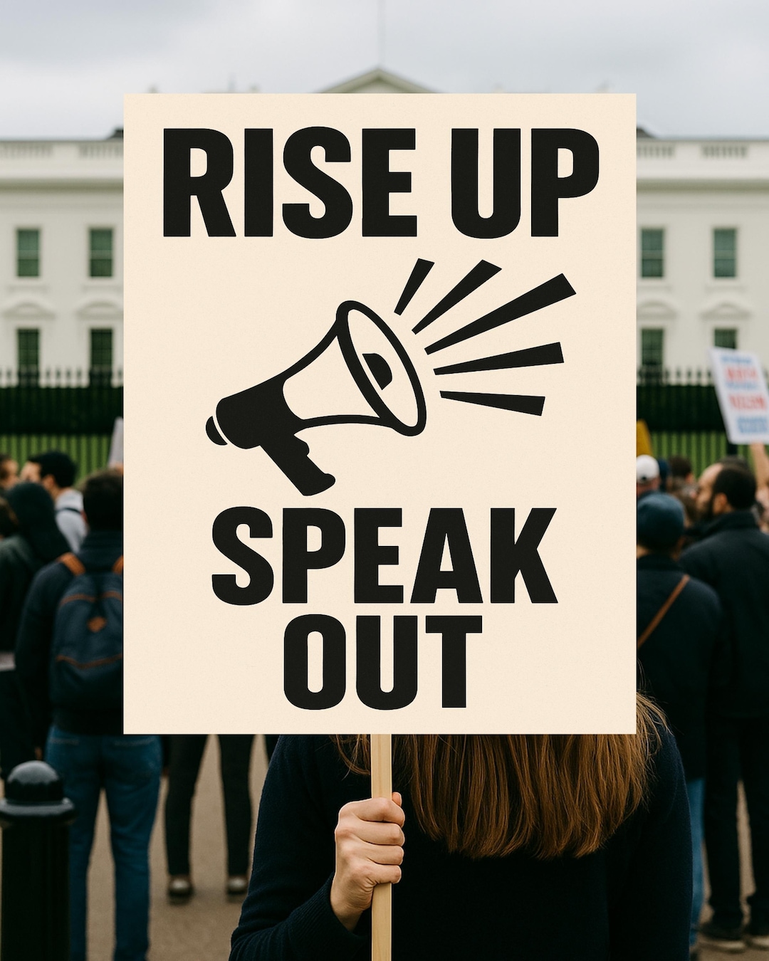 Rise up Speak Out Protest Poster | Activism Political Wall Art ...