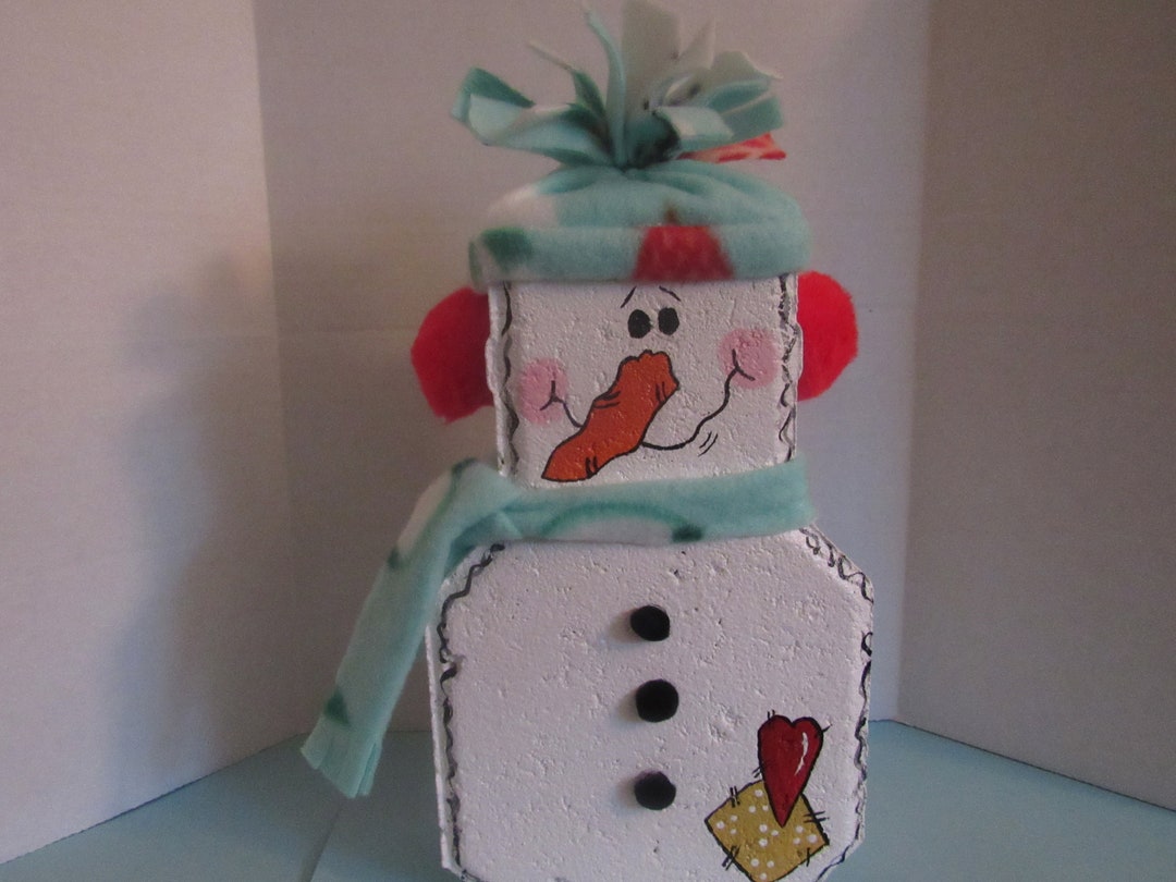 Brick Snowman - Etsy