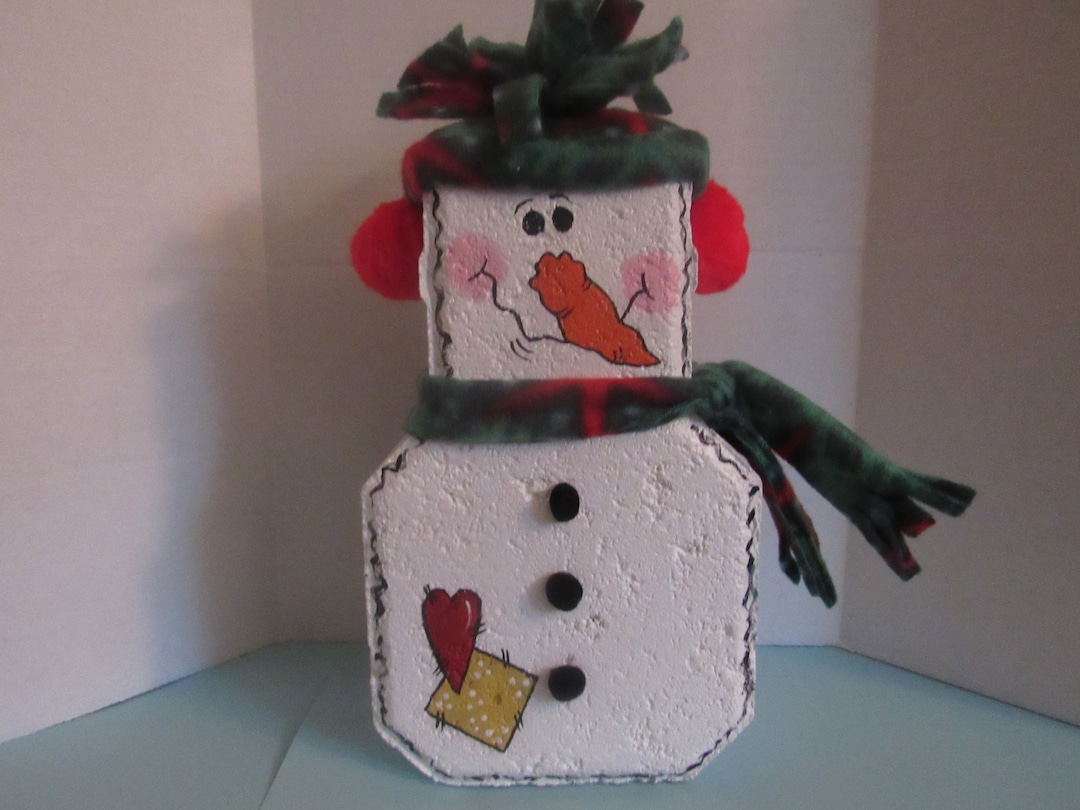 Brick Snowman - Etsy