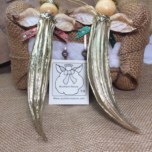 Okra Angels Set, Set of 3 Angels, Southern Nature, Natural Okra Pods ...