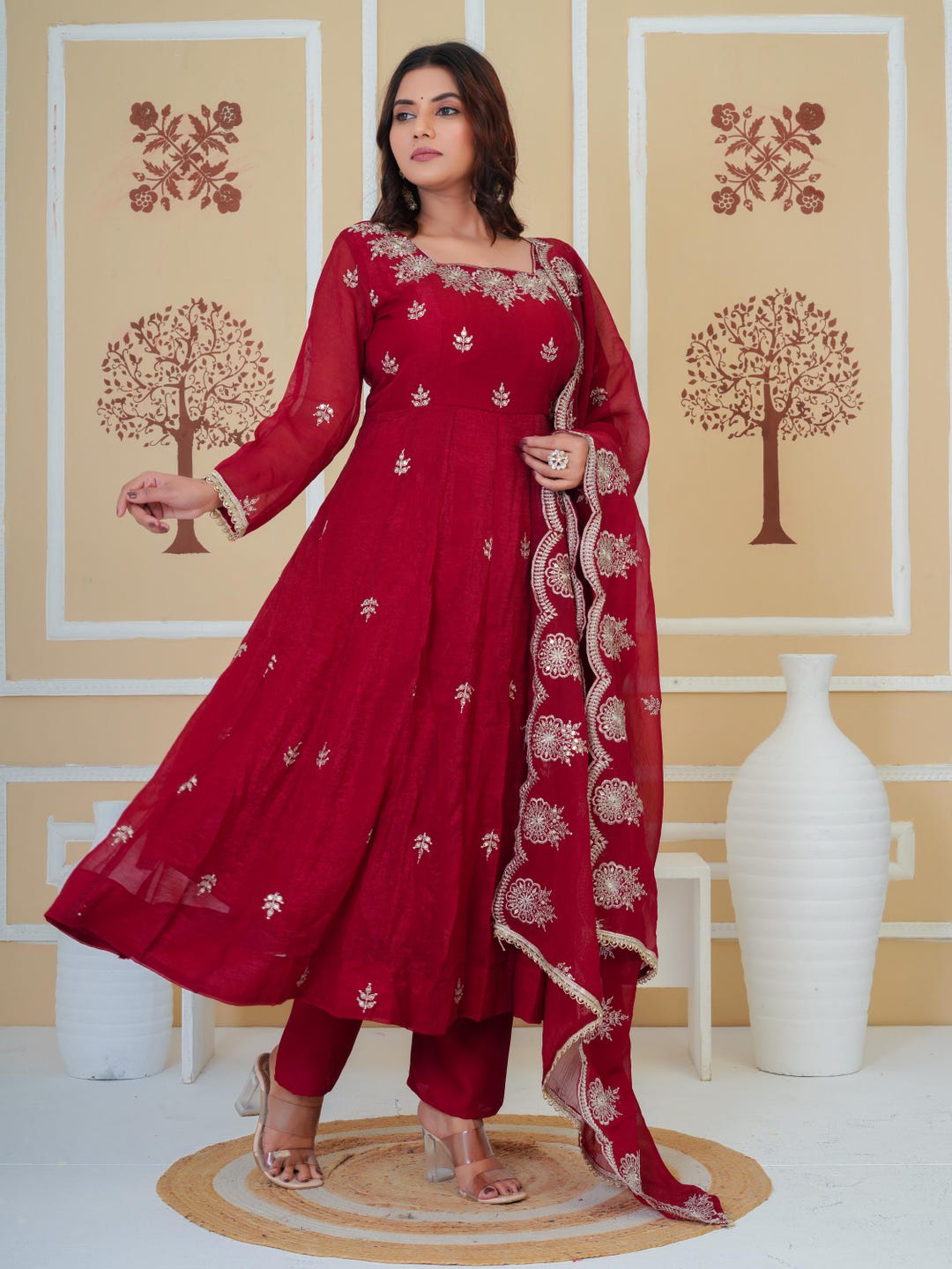 Ethnic Salwar Kameez | Indian 3-piece Suit | Heavy Embroidered Indian ...