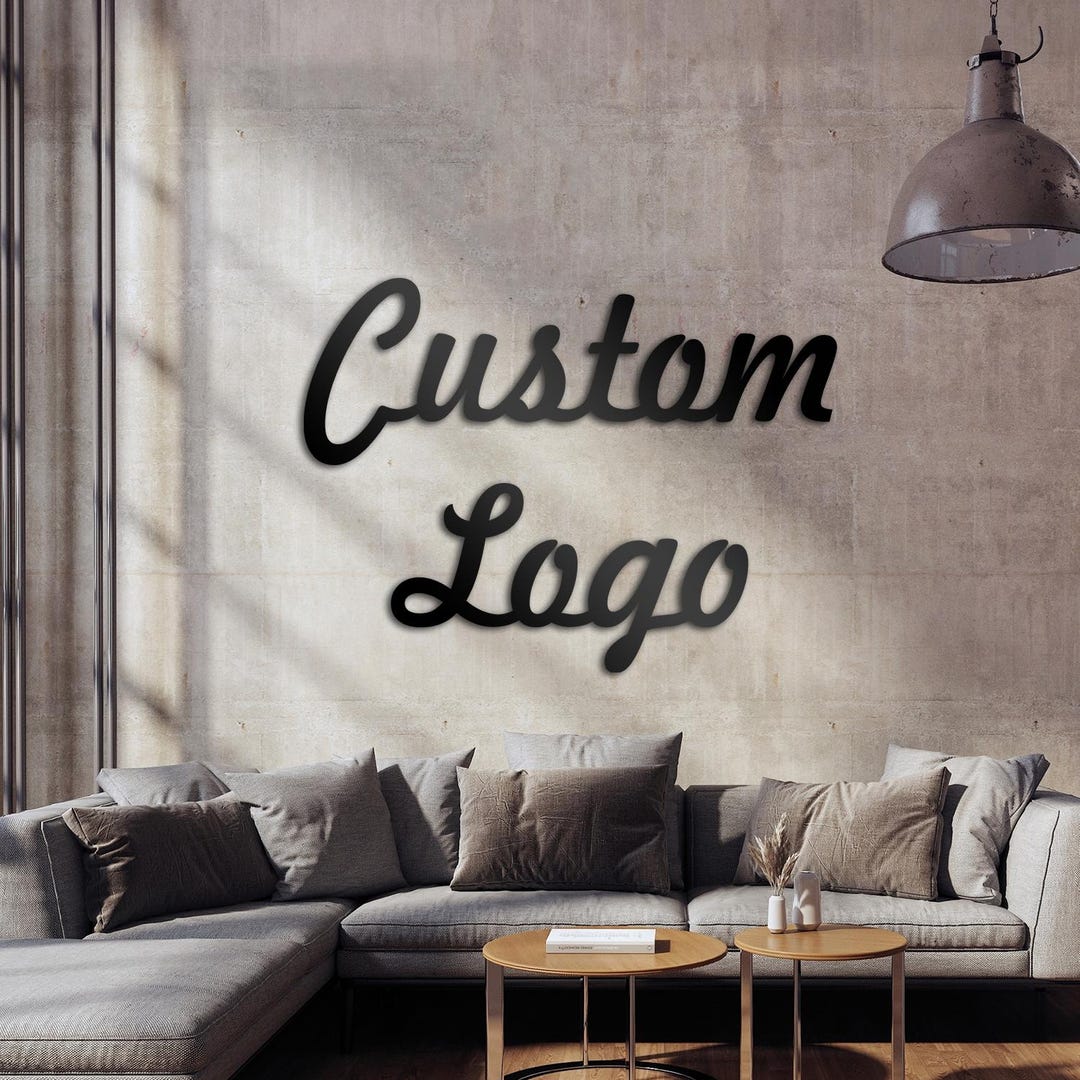 Buy Custom Company Logo, Car Logo Metal Wall Art: Garage & Office Decor ...