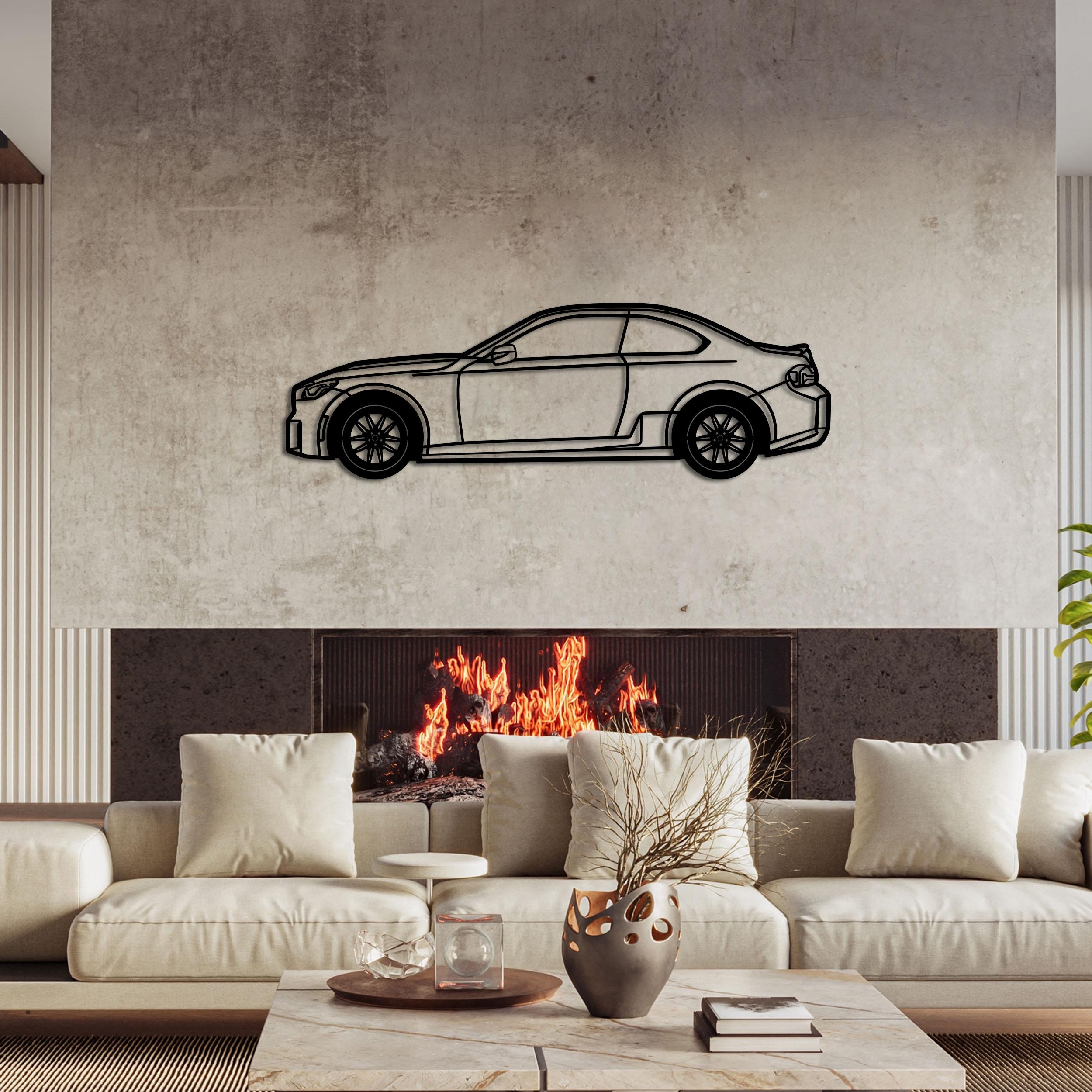 BMW M2 Coupe Metal Wall Art: Steel Car Silhouette - Gift for ...