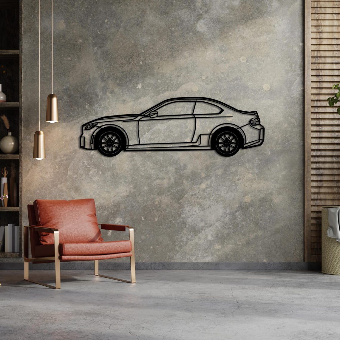 BMW M2 Coupe Metal Wall Art: Steel Car Silhouette - Gift for ...