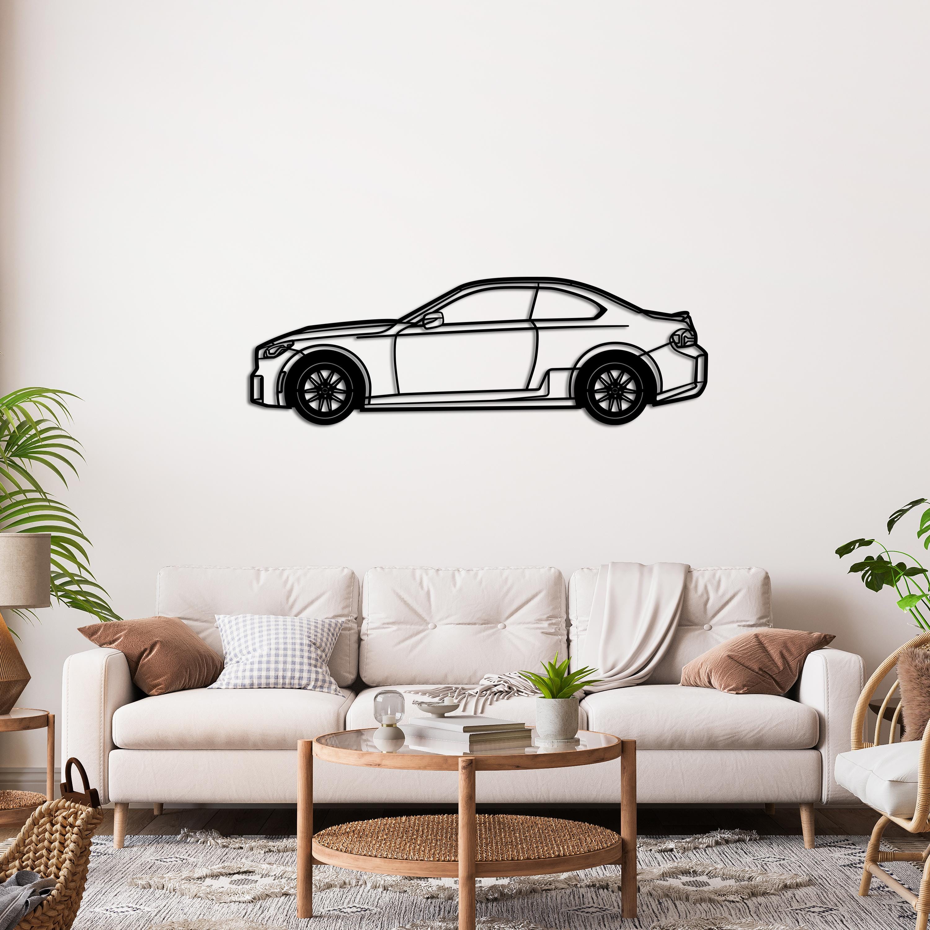 BMW M2 Coupe Metal Wall Art: Steel Car Silhouette - Gift for ...