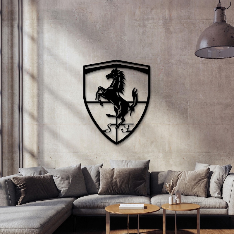 Black Ferrari Wall Sign - Etsy
