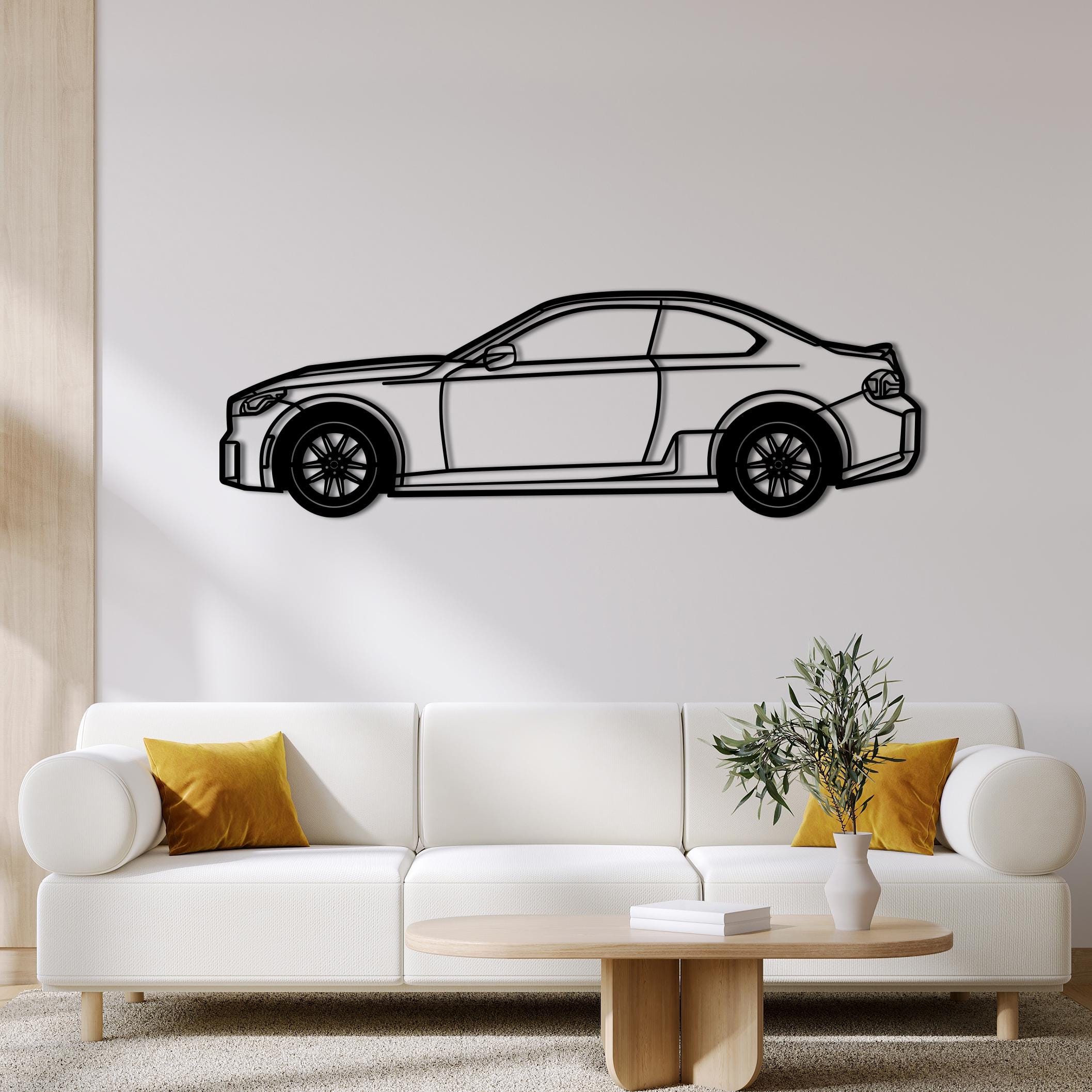 BMW M2 Coupe Metal Wall Art: Steel Car Silhouette - Gift for ...