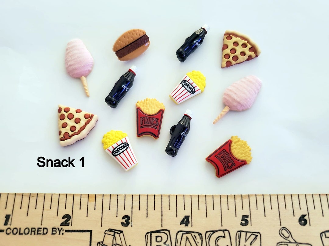 Snack Party Food Themed Buttons & Embellishments From Jesse James Dress ...