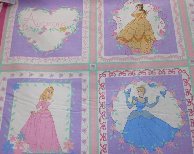 Disney Princess Cotton Fabric Panels 33.5 X 44 by Springs Creative - Etsy
