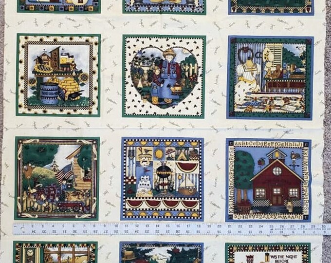 Retired Debbie Mumm All Calendar Seasons Cotton Fabric Panels From ...