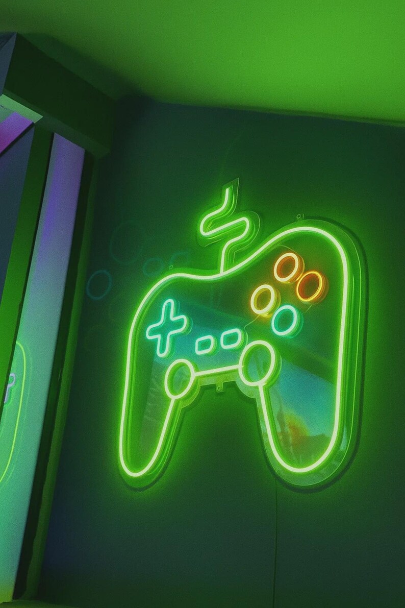 Custom Gaming Neon Sign - Custom LED Sign for Game Rooms - Gaming Room ...