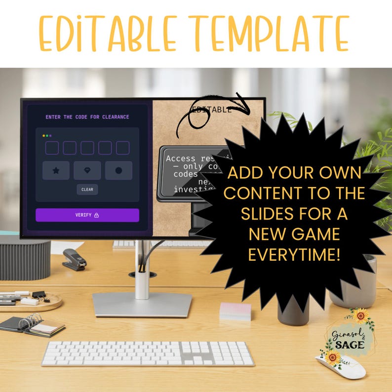 Editable Forensics Escape Room | Middle & High School Canva Template ...