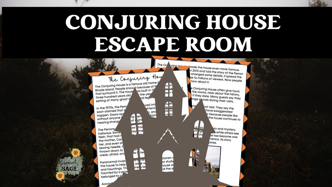 The Conjuring House Reading Comprehension Activity – Haunted History ...