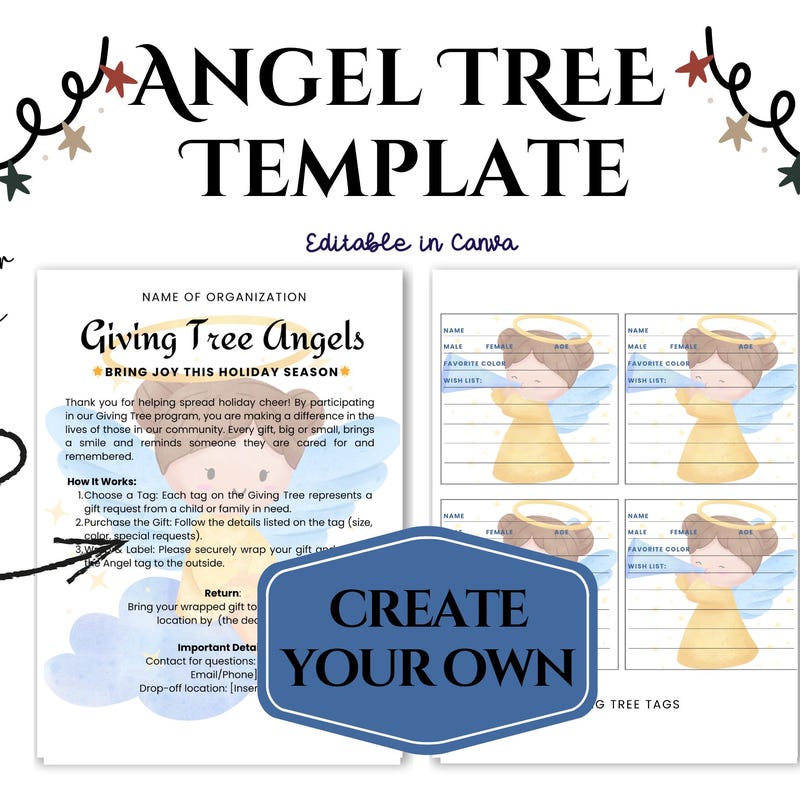 Angel Tree Flyer - Etsy