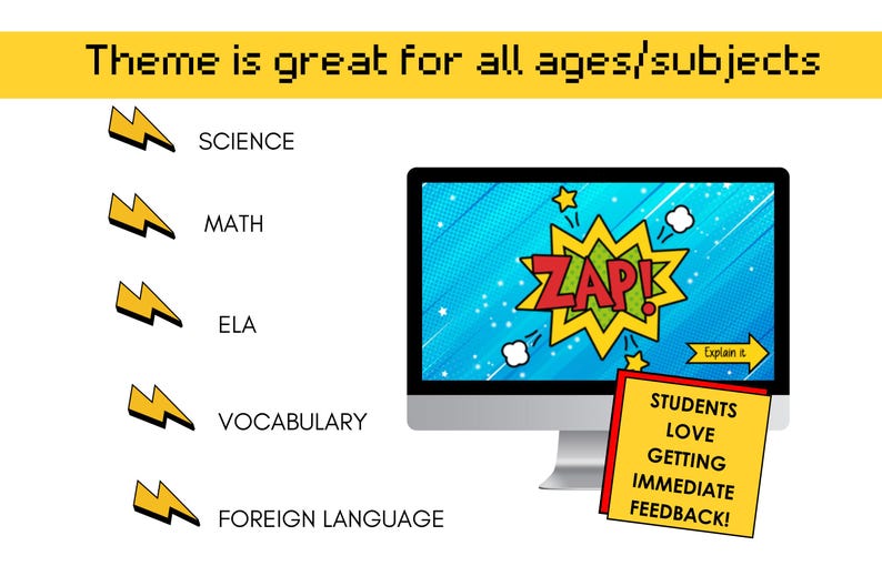 Editable True/false Quiz Game Template | Classroom Review Activity ...