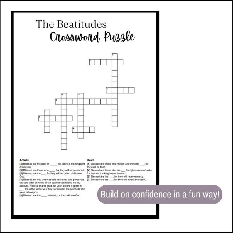 The Beatitudes Activities - Middle School Religion & Catholic ...